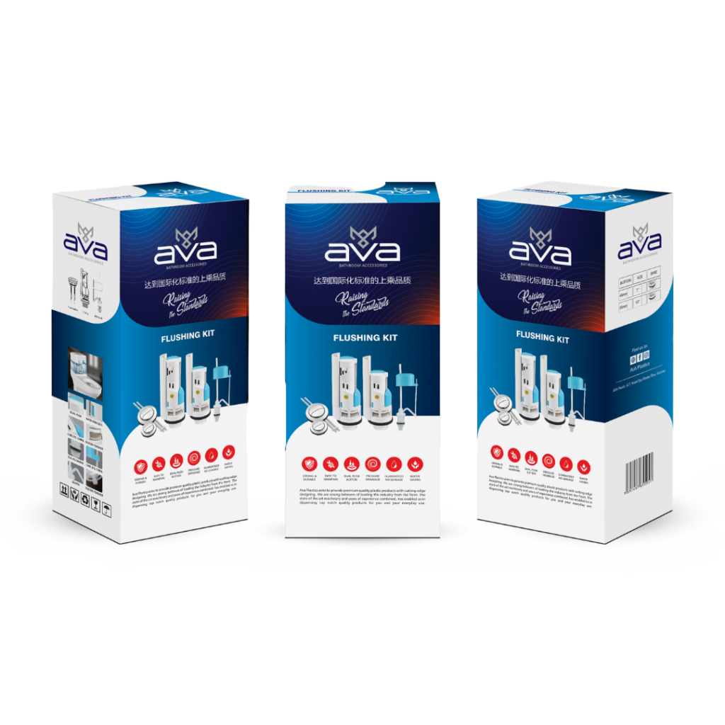 Commode Fitting Double Push 7″ For Two Piece – AVA Plastic